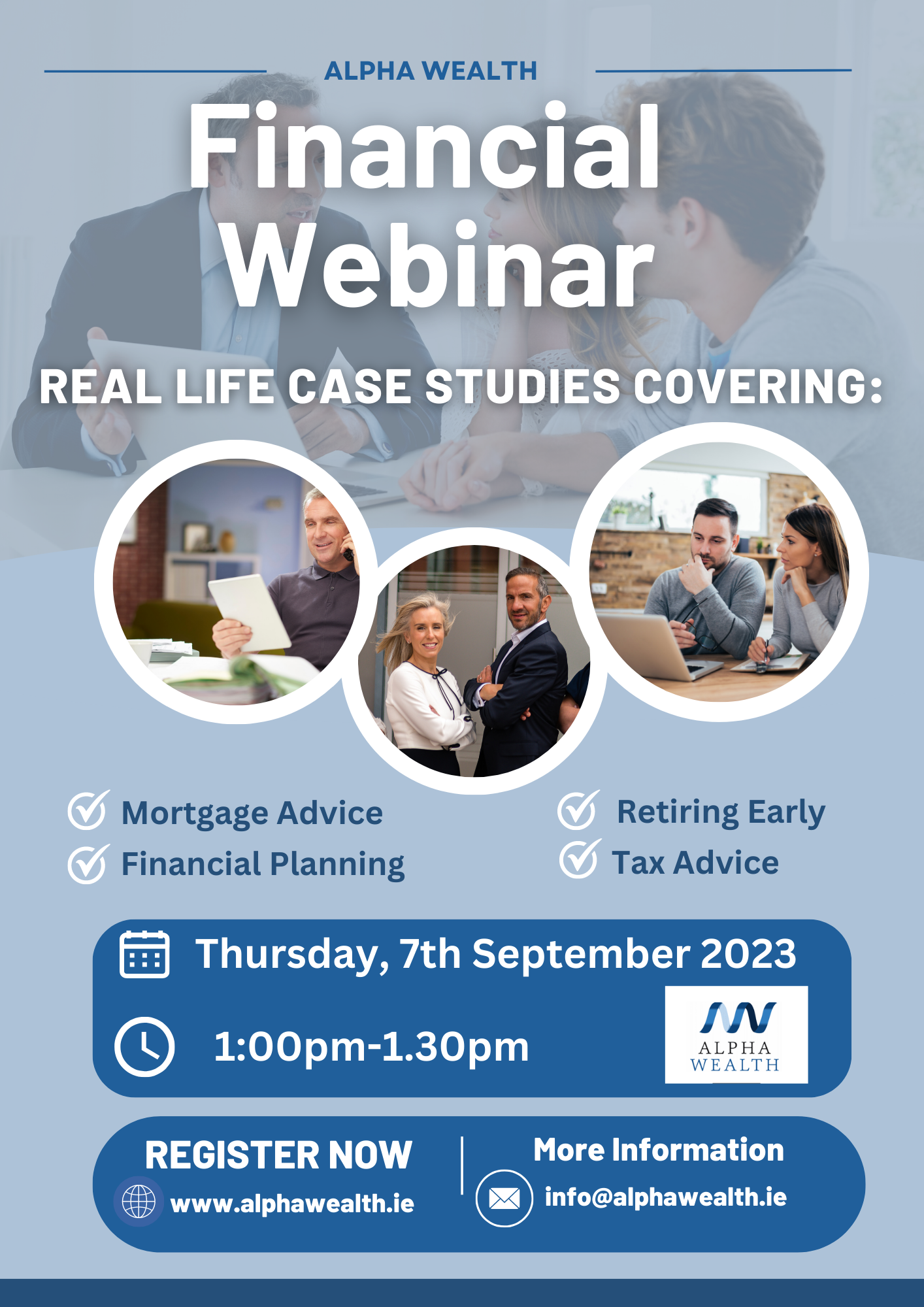 Upcoming Webinars - Alpha Wealth